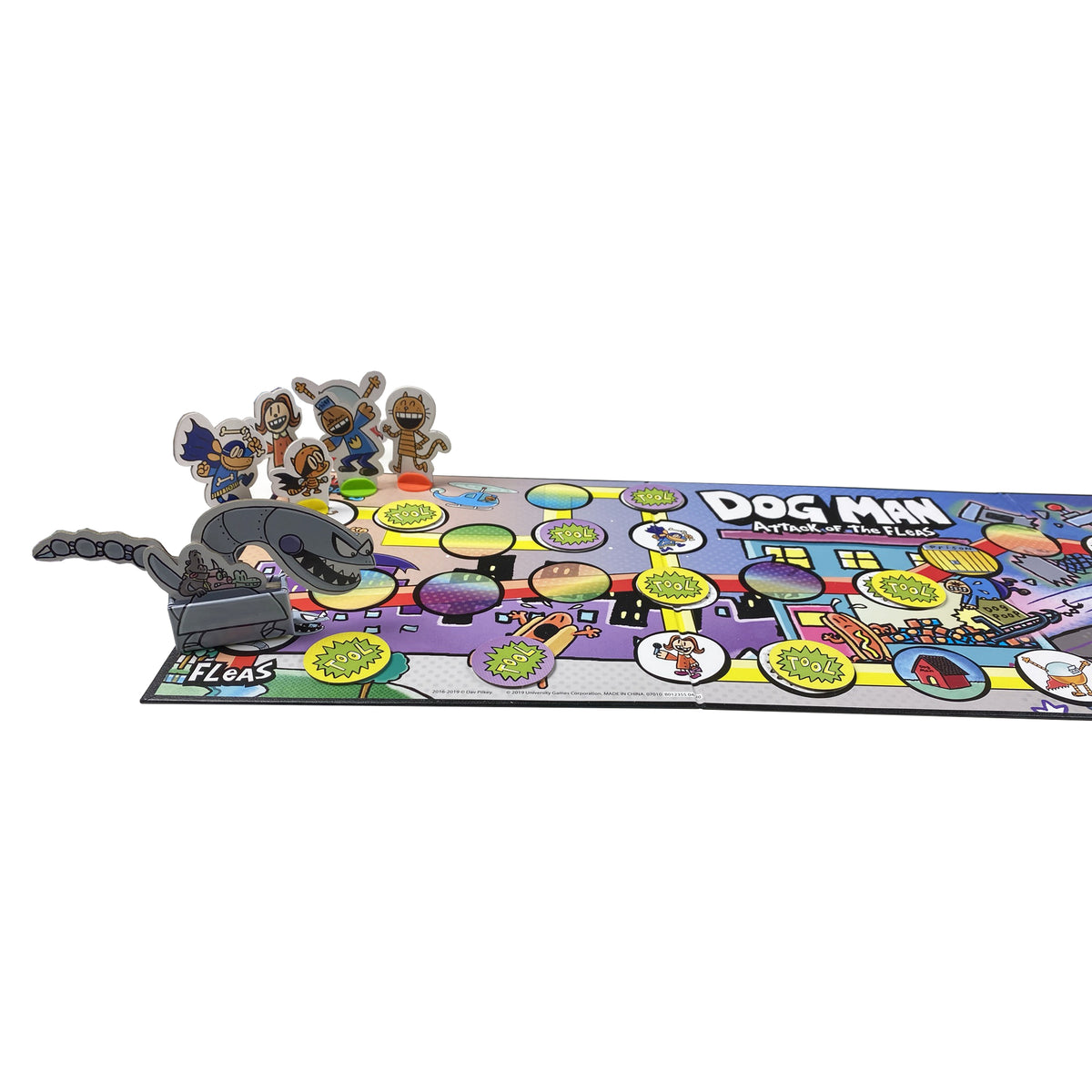 Dog Man Attack of the Fleas Board Game – University Games