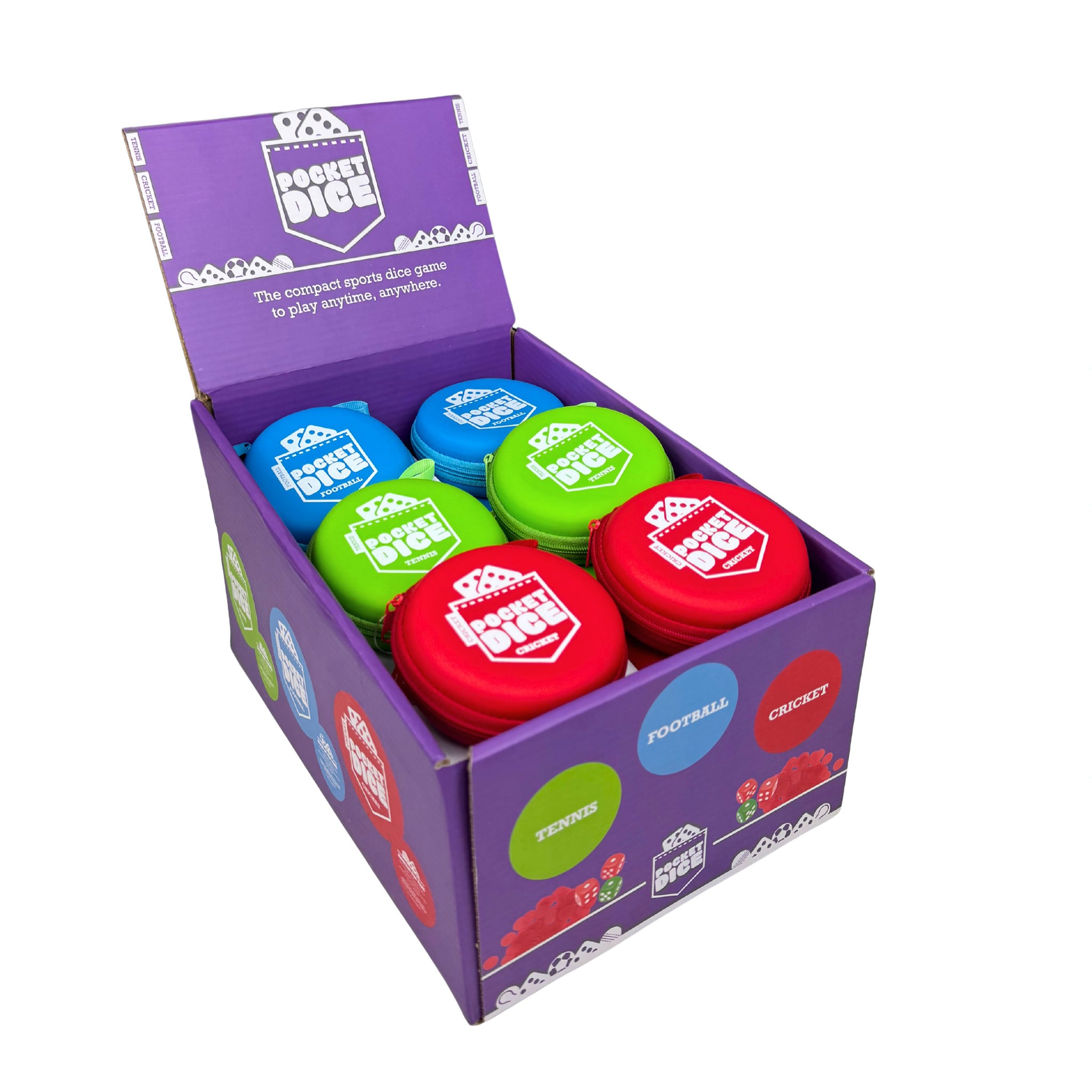 Pocket Dice - Mixed CDU 24pcs – University Games