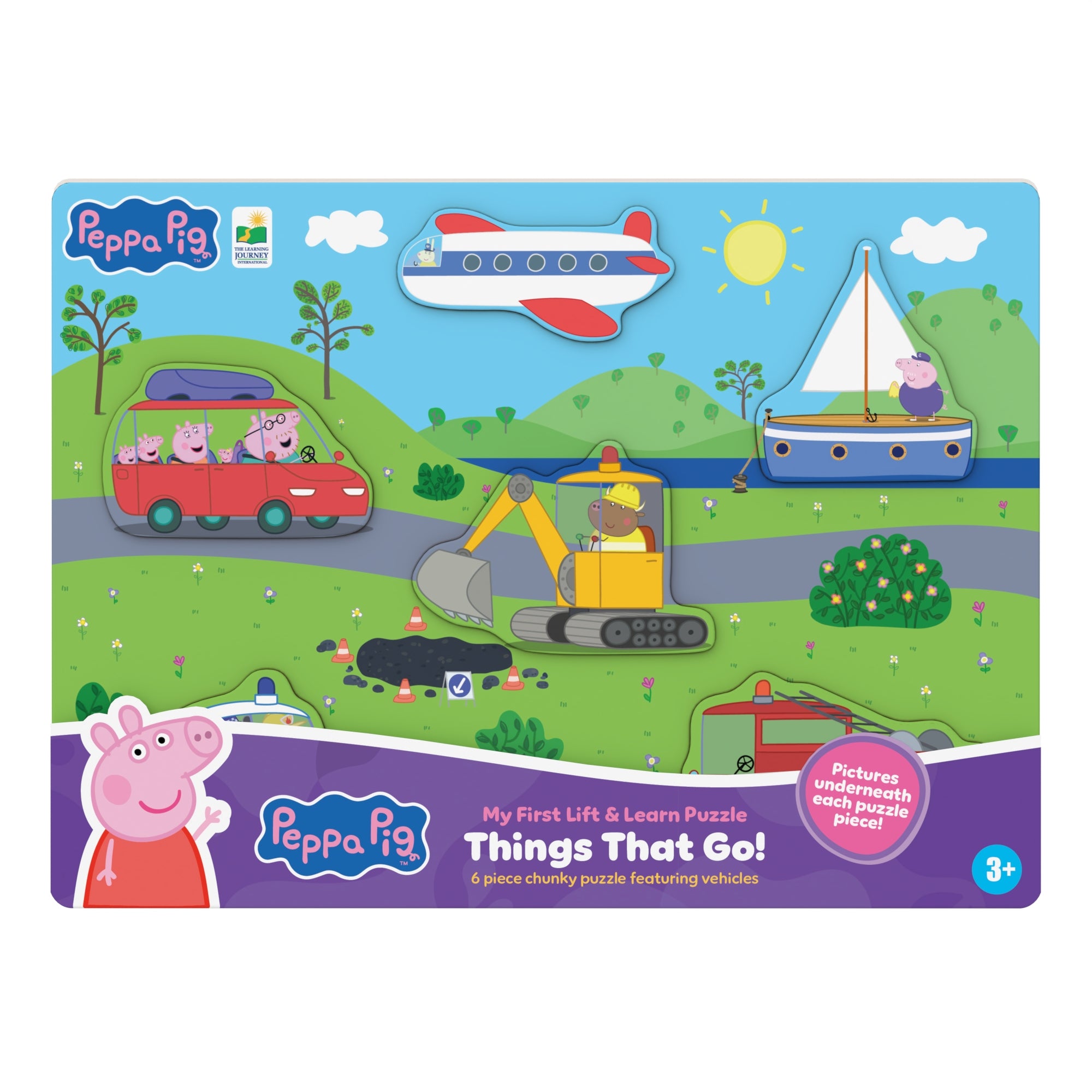 Peppa Pig: Lift and Learn - Things That Go – University Games